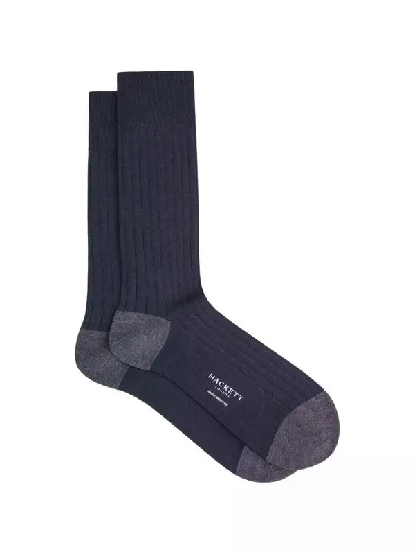 HACKETT LONDON Ribbed Knit Crew Socks