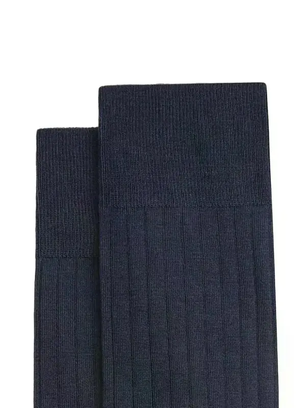 HACKETT LONDON Ribbed Knit Crew Socks