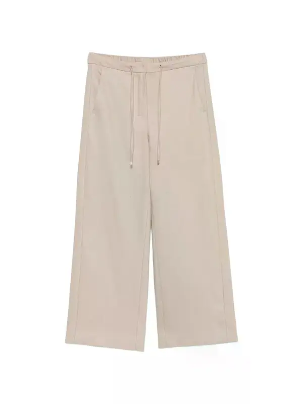 Max Mara Wide Leg Drawstring Trousers - Neutrals