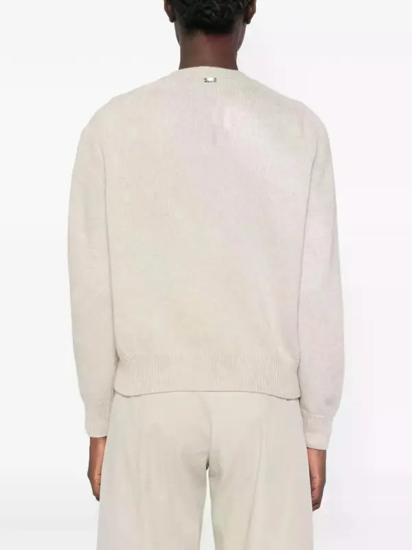 Herno Wool Bouclé-panel Sweater