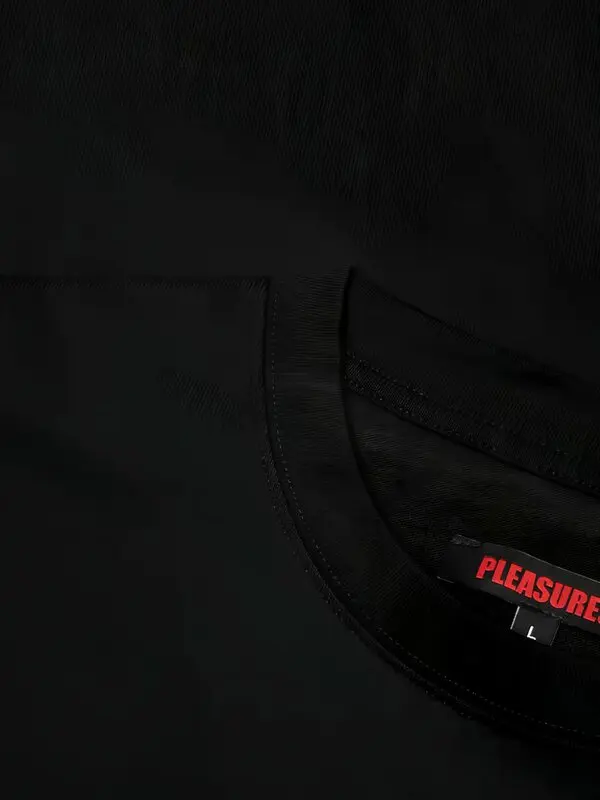 PLEASURES Logo-print T-shirt