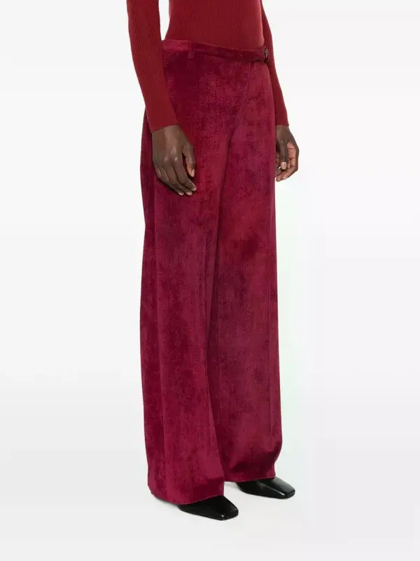 ERMANNO FIRENZE Corduroy-effect Wide Leg Palazzo Pants