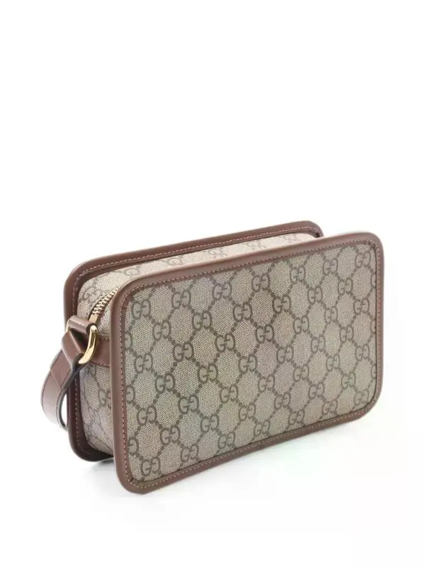 Gucci 2010s Interlocking G Gg Supreme Shoulder Bag