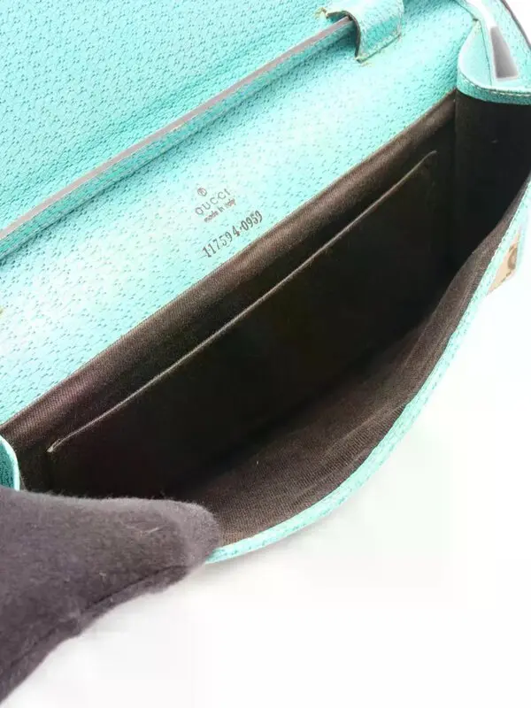 Gucci 2010s Bamboo Gg Canvas Shoulder Bag