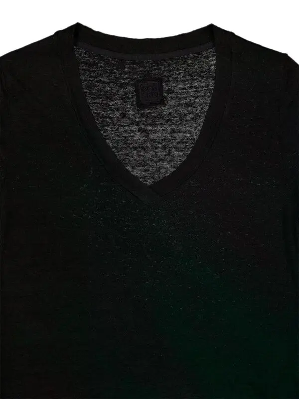 120% Lino V-neck T-shirt