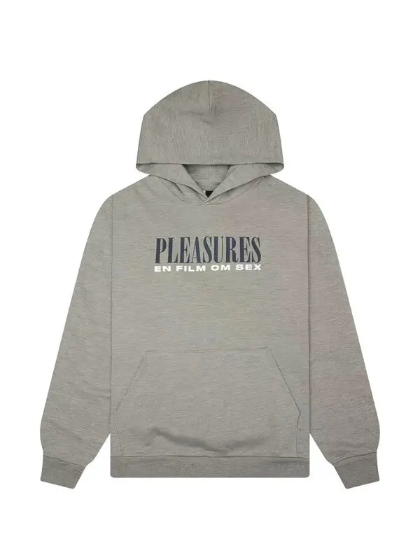 PLEASURES Logo Print Pouch Pocket Hoodie