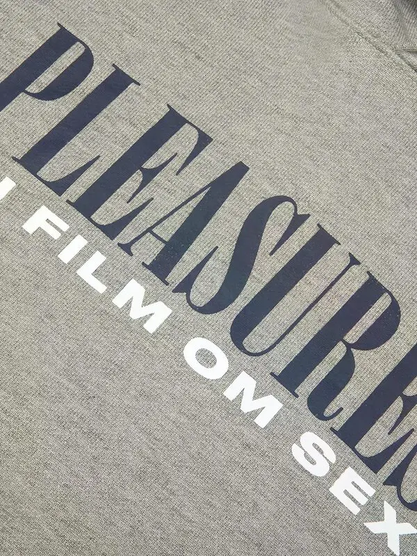 PLEASURES Logo Print Pouch Pocket Hoodie
