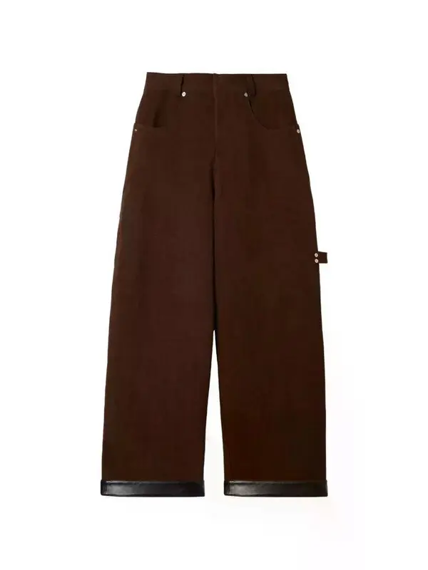 SAGE NATION Cotton Painter Trousers - Brown