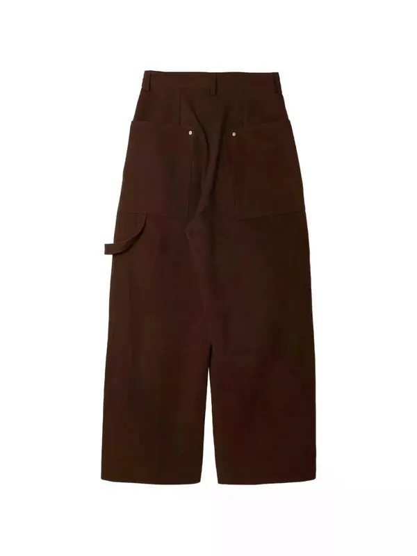 SAGE NATION Cotton Painter Trousers In Mocha