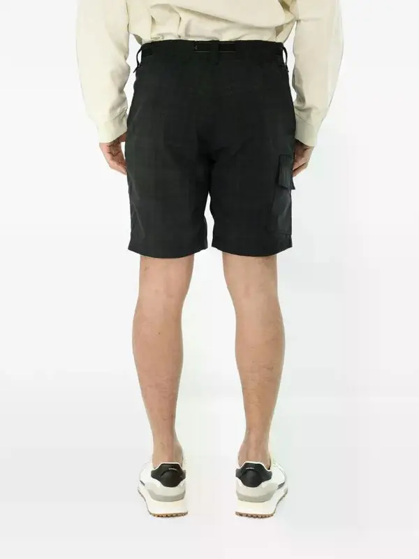 Woolrich Plaid Check Belted Shorts