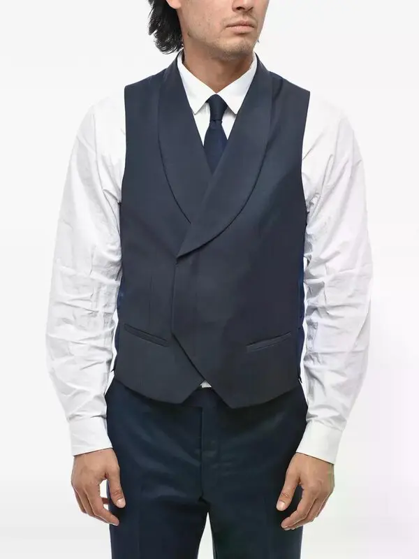 Corneliani Shawl-lapel Double-breasted Waistcoat