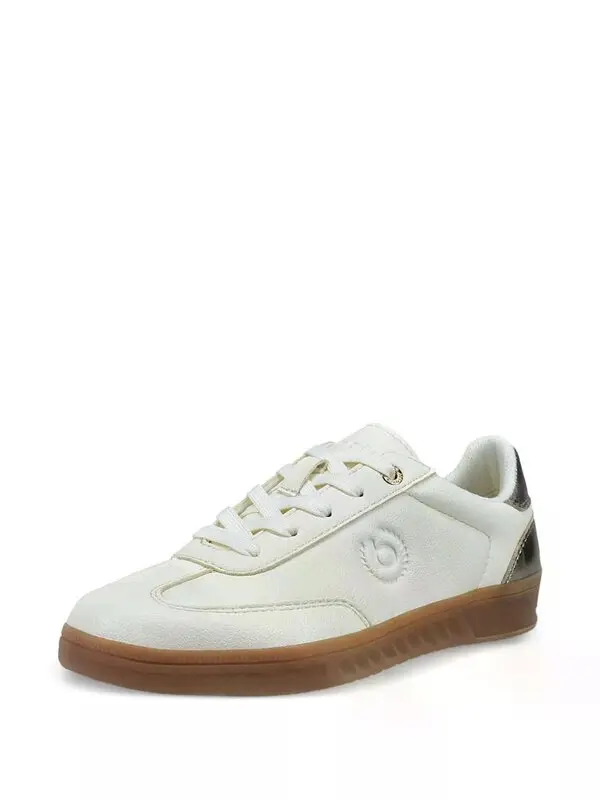 BUGATTI Logo-embossed Metallic-effect Sneakers