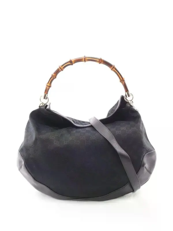 Gucci 2010s Bamboo Gg Tote Bag