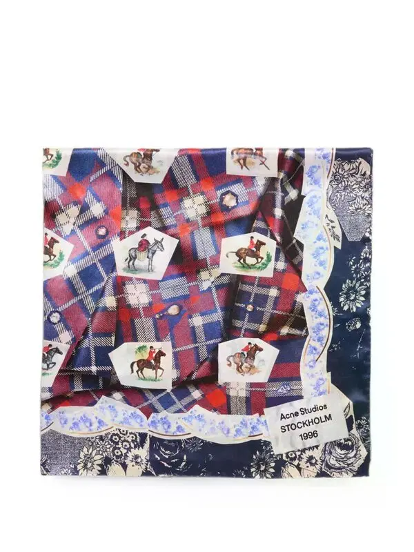Acne Studios Printed Silk Scarf