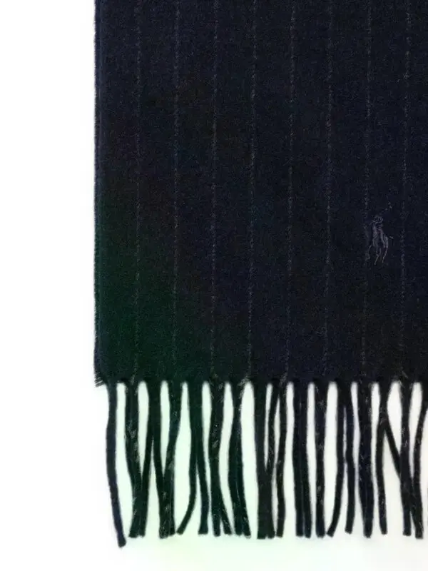 Polo Ralph Lauren Pinstripe-pattern Cashmere Scarf