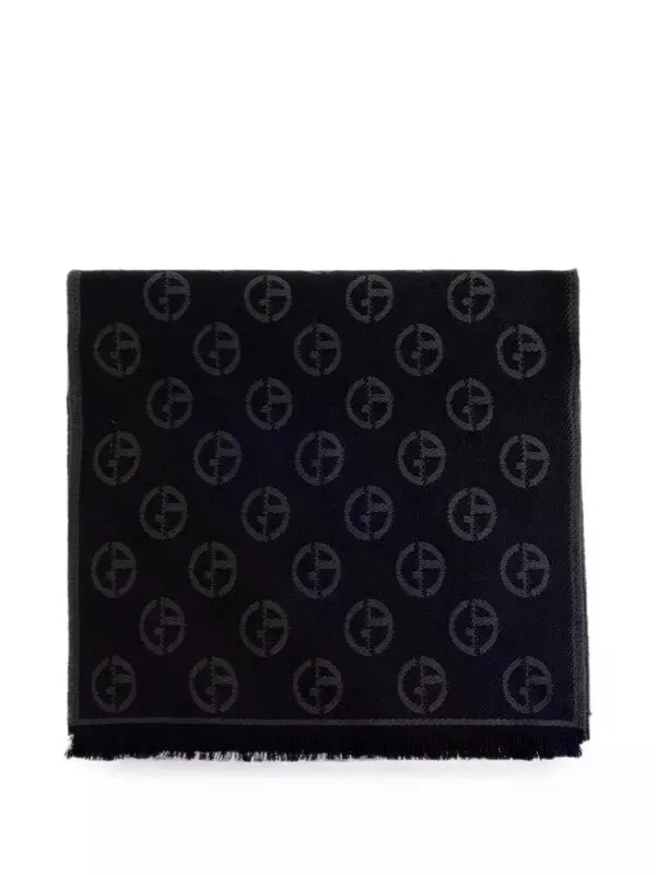 Giorgio Armani Monogram Fringed Scarf