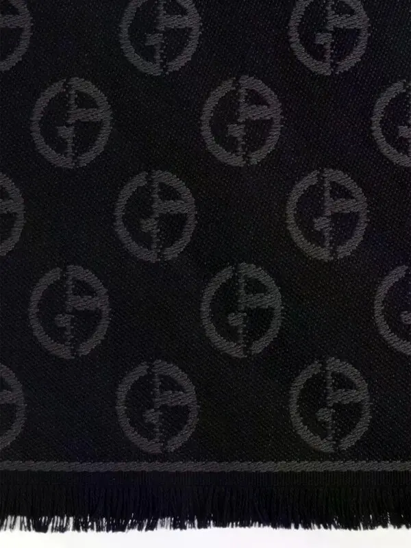 Giorgio Armani Monogram Fringed Scarf