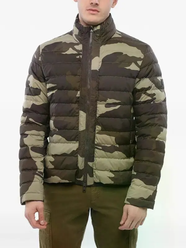 Woolrich Bering Camouflage-print Quilted Jacket