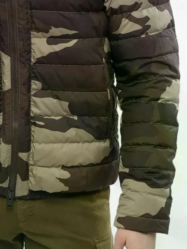 Woolrich Bering Camouflage-print Quilted Jacket