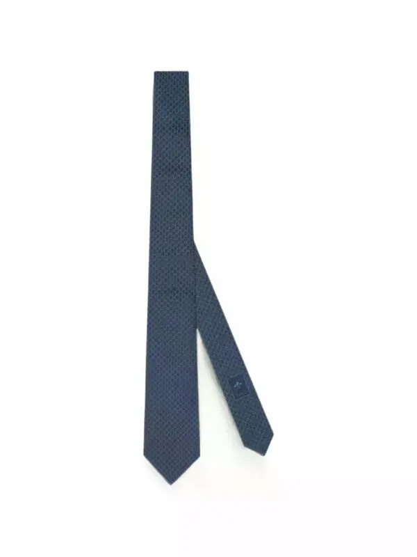 Gucci Gg Supreme Silk Tie - Blue