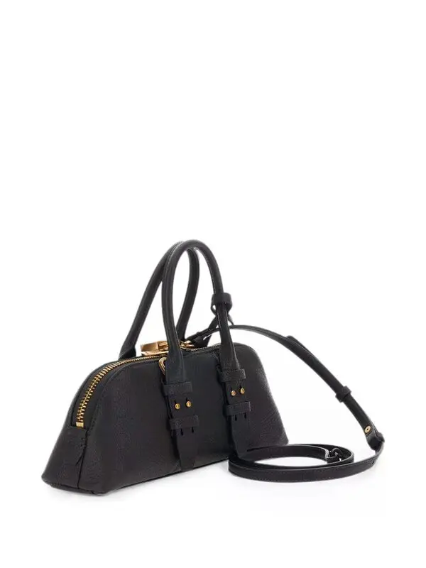 Pinko Escape Bag Horizontal Small Handbag In Full-grain Leather
