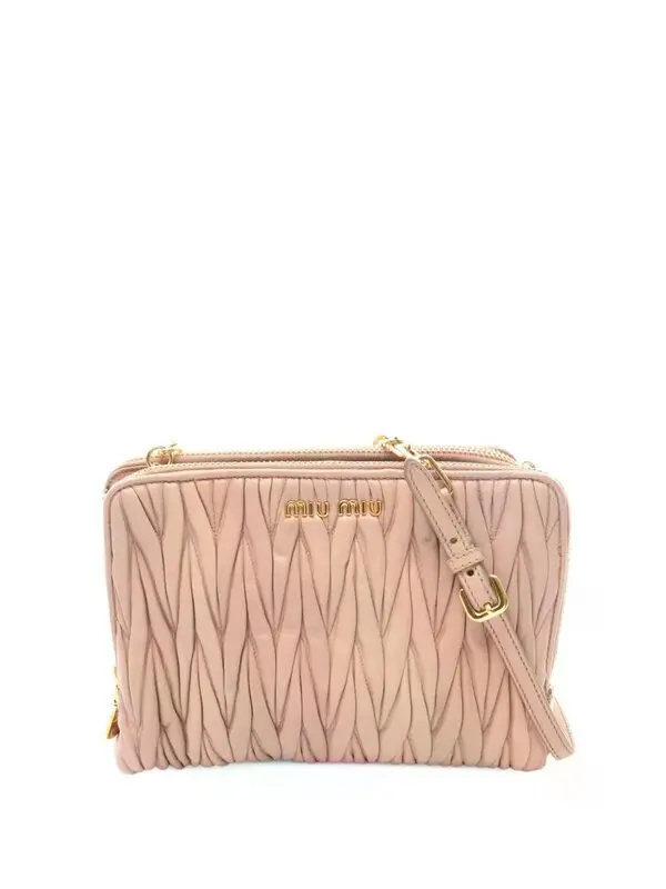 Miu Miu 2000s Matelassé Shoulder Bag - Pink