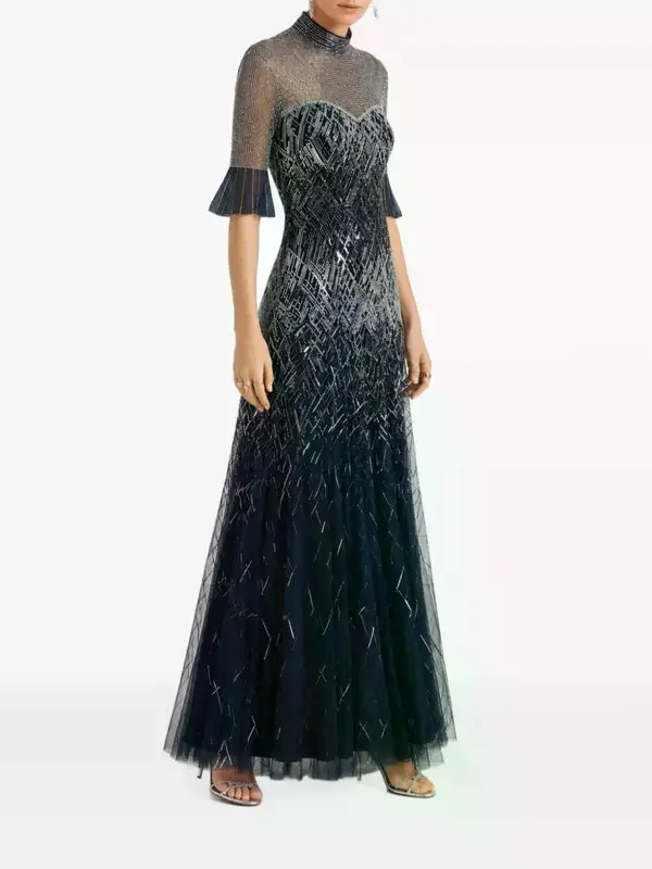TEMPERLEY LONDON Sequin Embellished Gown
