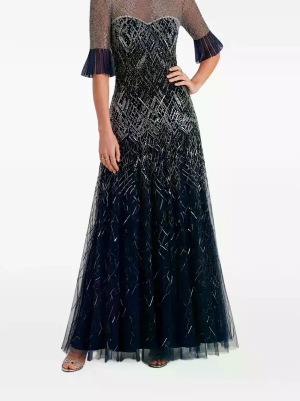 TEMPERLEY LONDON Sequin Embellished Gown