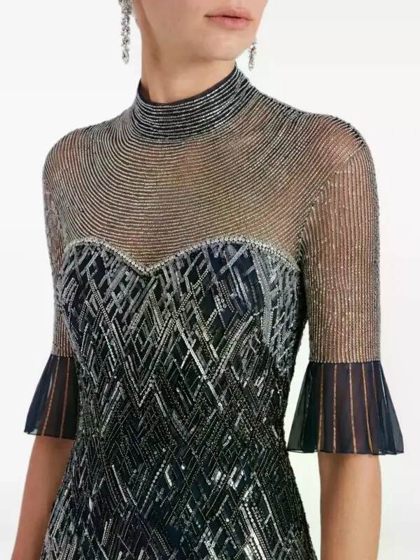TEMPERLEY LONDON Sequin Embellished Gown