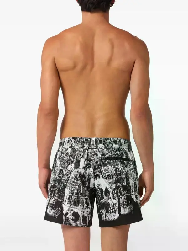 Philipp Plein Skull Hotel Swimming Shorts - Black