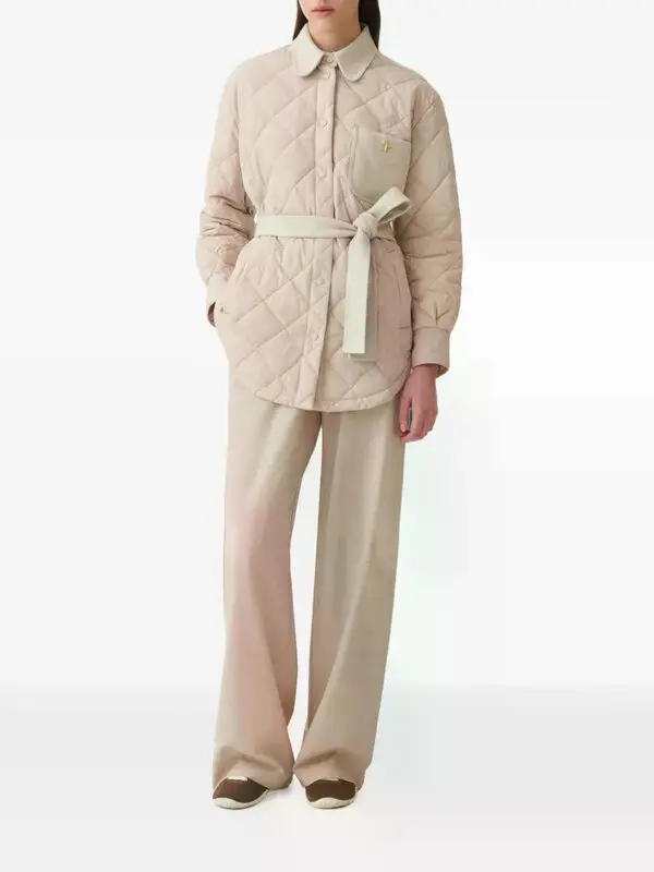 Fabiana Filippi Quilted Belted Coat