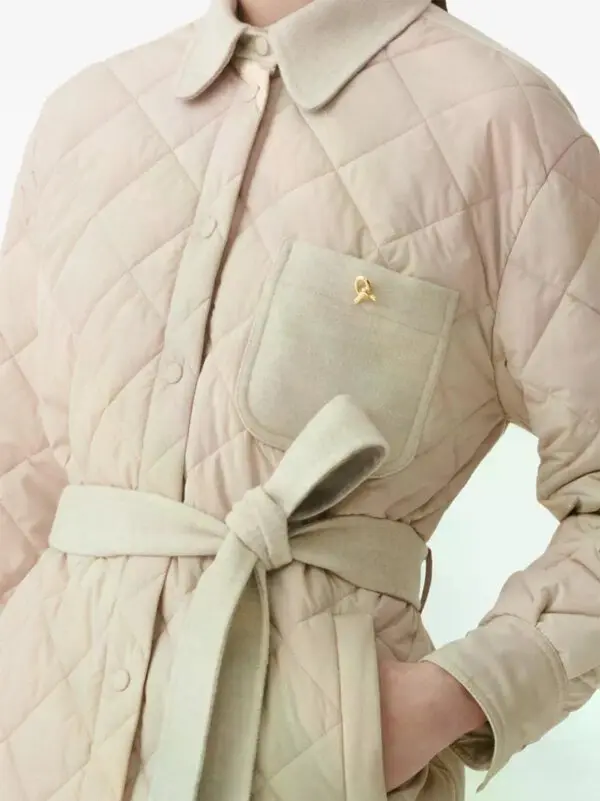 Fabiana Filippi Quilted Belted Coat