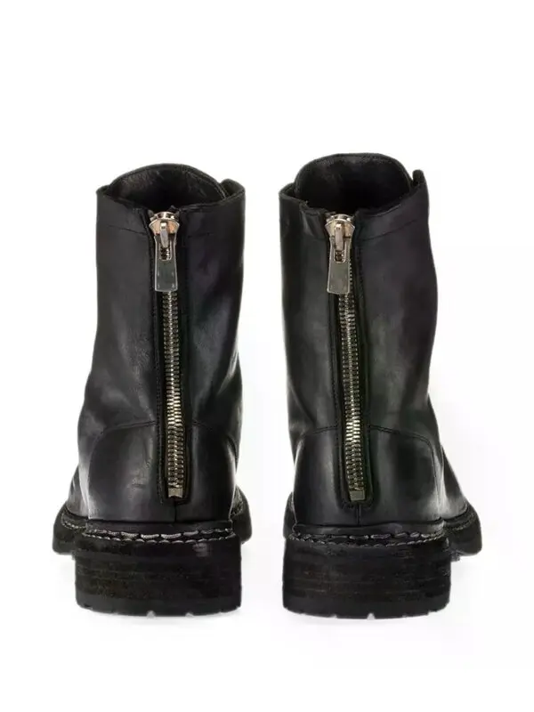 Guidi Lace-up Biker Boots In Horse Leather