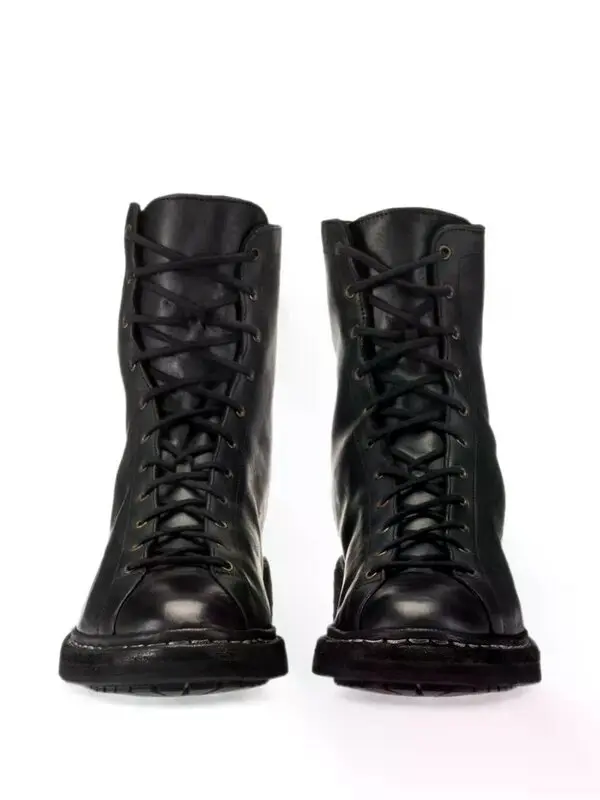 Guidi Lace-up Biker Boots In Horse Leather