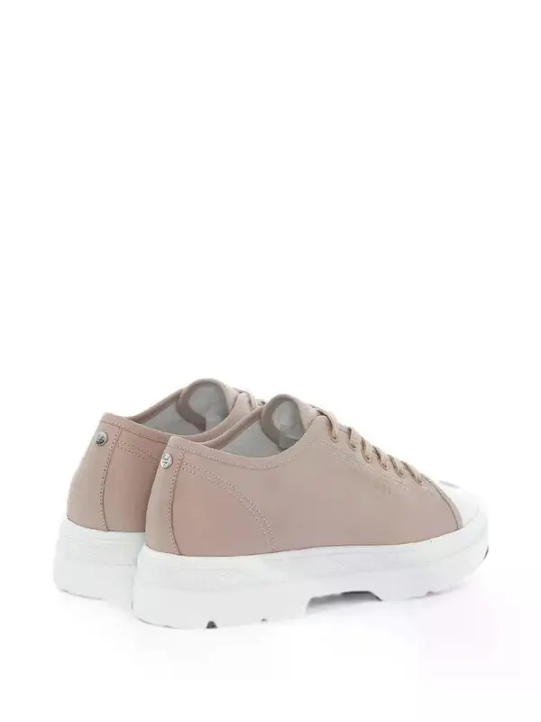 Woolrich Hammered Leather Chunky Sneakers