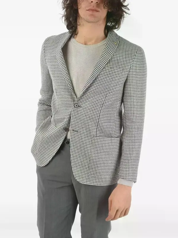 Corneliani Houndstooth Single-breasted Blazer