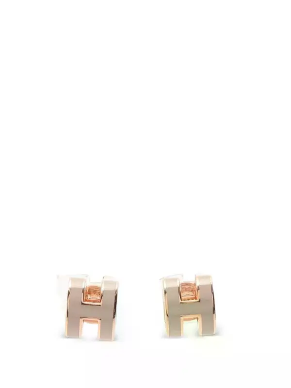 Hermès Mini Pop H Earrings - Neutrals