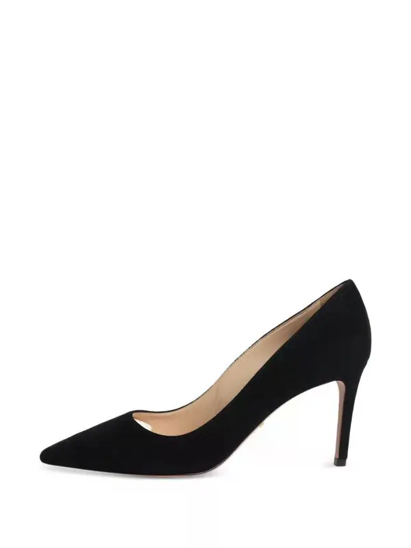 Prada Pointed-toe Suede Pumps - Black