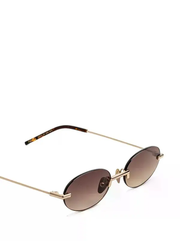KALEOS Fuentes Rimless Oval-frame Sunglasses - Gold