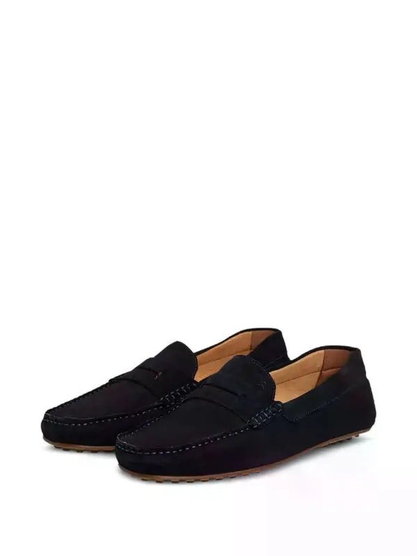 HACKETT LONDON Driver Saddle Suede Loafers