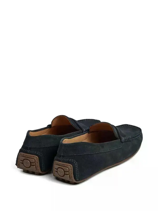 HACKETT LONDON Driver Saddle Suede Loafers