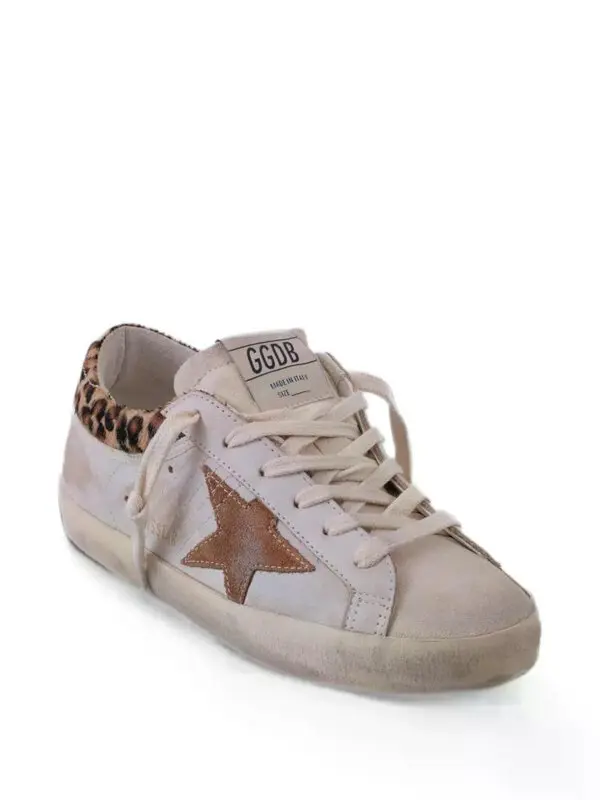 GOLDEN GOOSE Super-star Leopard-print Sneakers