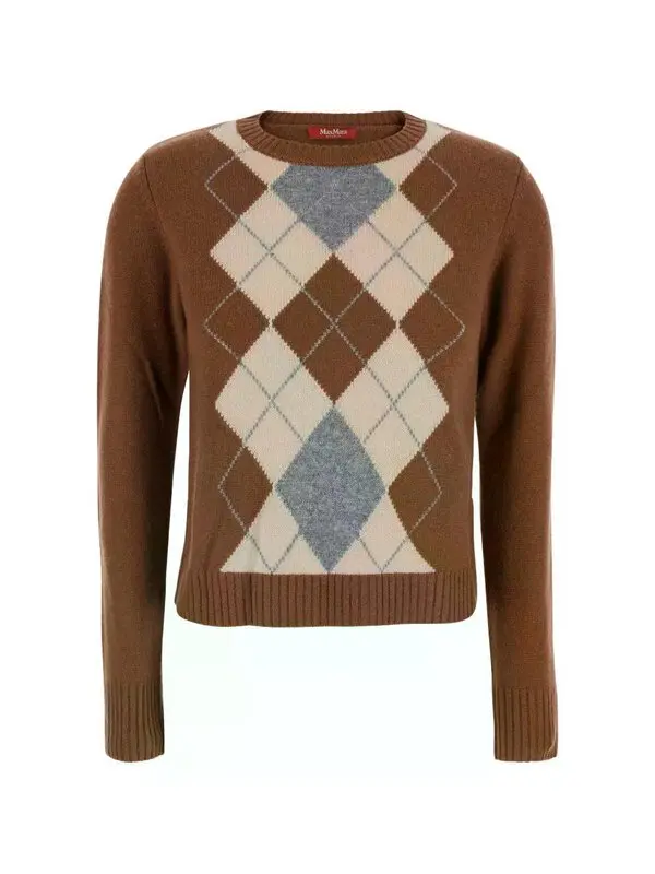 Max Mara Argyle-pattern Sweater