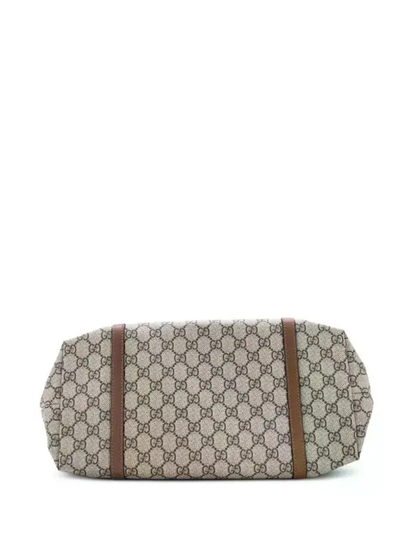 Gucci Nice Gg Coated Canvas With Leather Medium Tote Bag