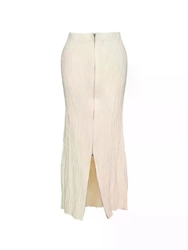 MULLER OF YOSHIOKUBO Textured Maxi Skirt - Neutrals