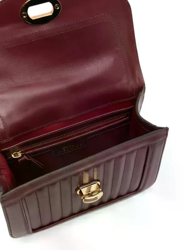 DELAGE Quilted Shoulder Bag - Red