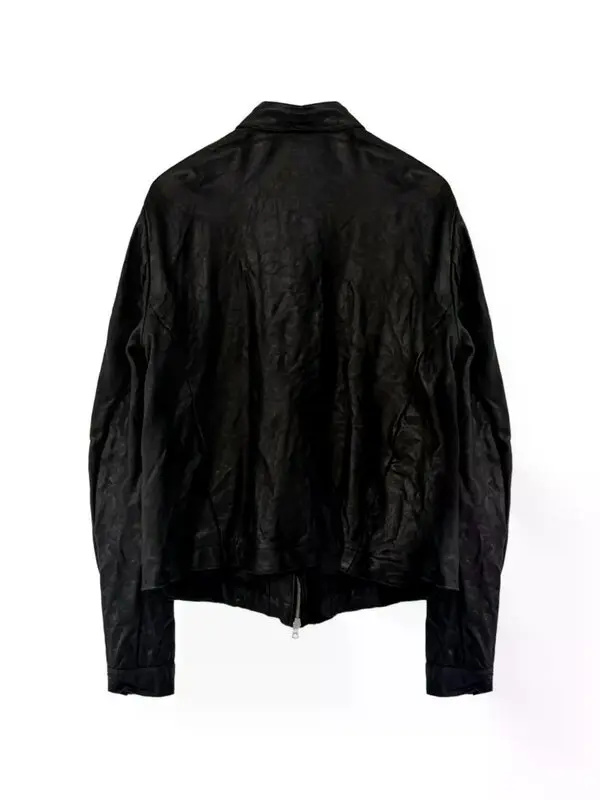 SAN263-1 Embroidered Leather Jacket