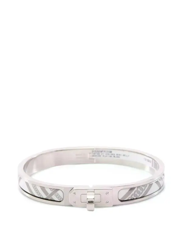Hermès Tone Mini Click Kelly Bangle - Silver