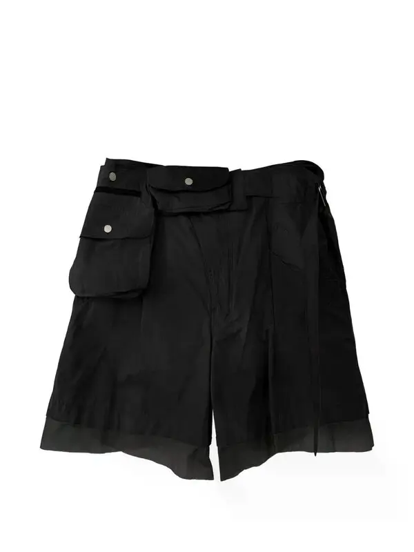 SAN263-1 Belted-waist Cargo Shorts