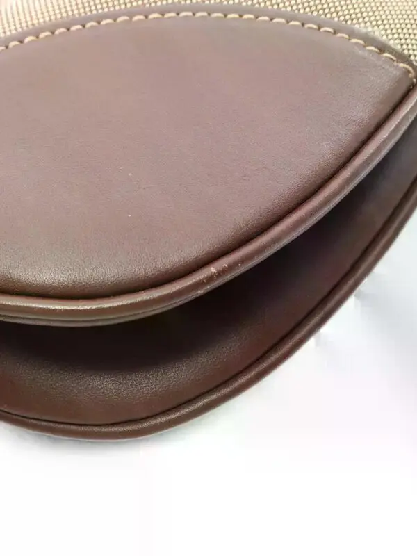 Prada 2010s Logo Jacquard Shoulder Bag